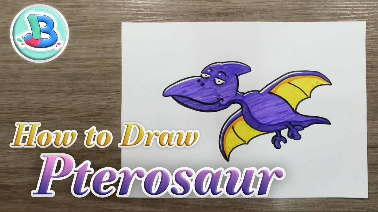 How to Draw a Pterosaur 🦕🦖 | Easy Step by Step for Beginners | Drawing ...