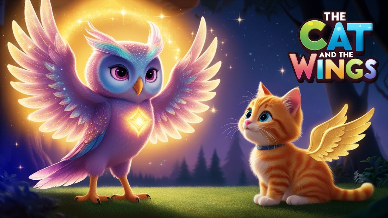 The Cat Who Wanted Wings 🐱🦉 | English Moral Stories | Bedtime Stories # ...