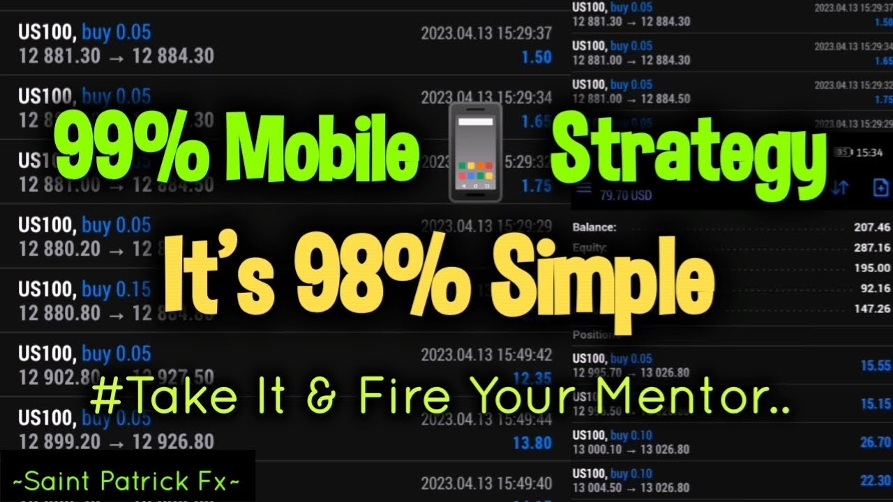 99% Forex Mobile Strategy You Can Count On - YouTube