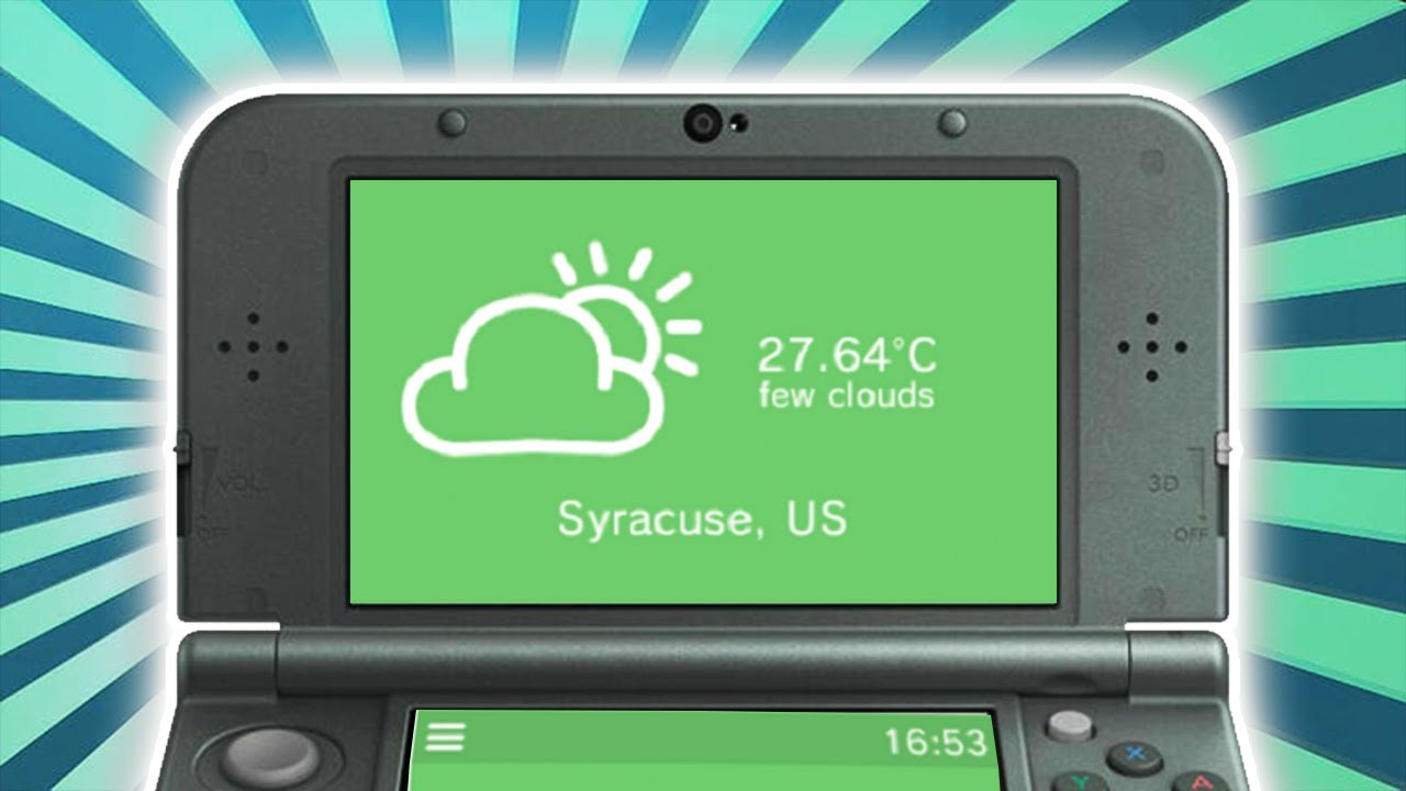 Weather App on 3DS - YouTube