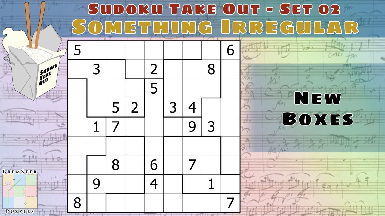 Sudoku Take Out : New Boxes - YouTube