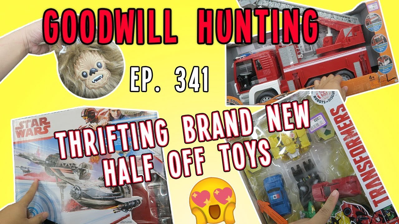 THRIFTING BRAND NEW HALF OFF TOYS | GOODWILL HUNTING EP. 341 - YouTube