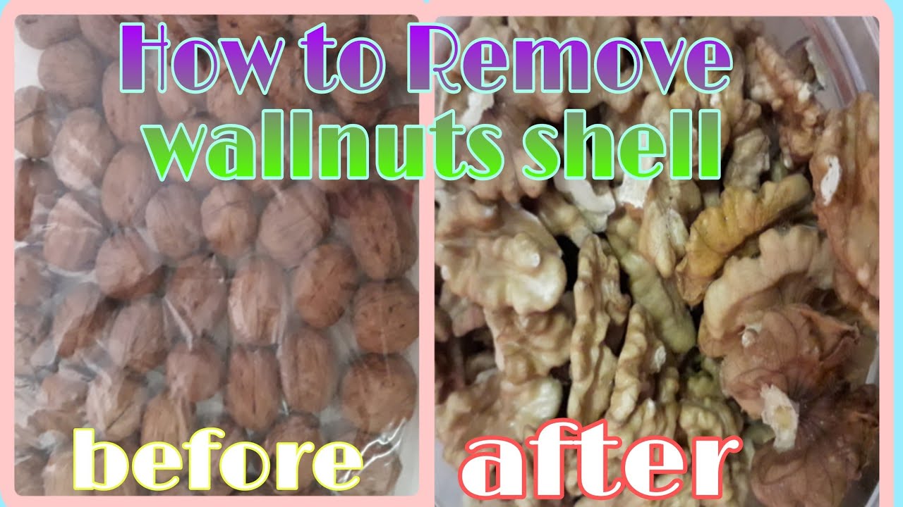 3 Easy Steps on how to Remove wallnuts shell// #wallnuts# ...