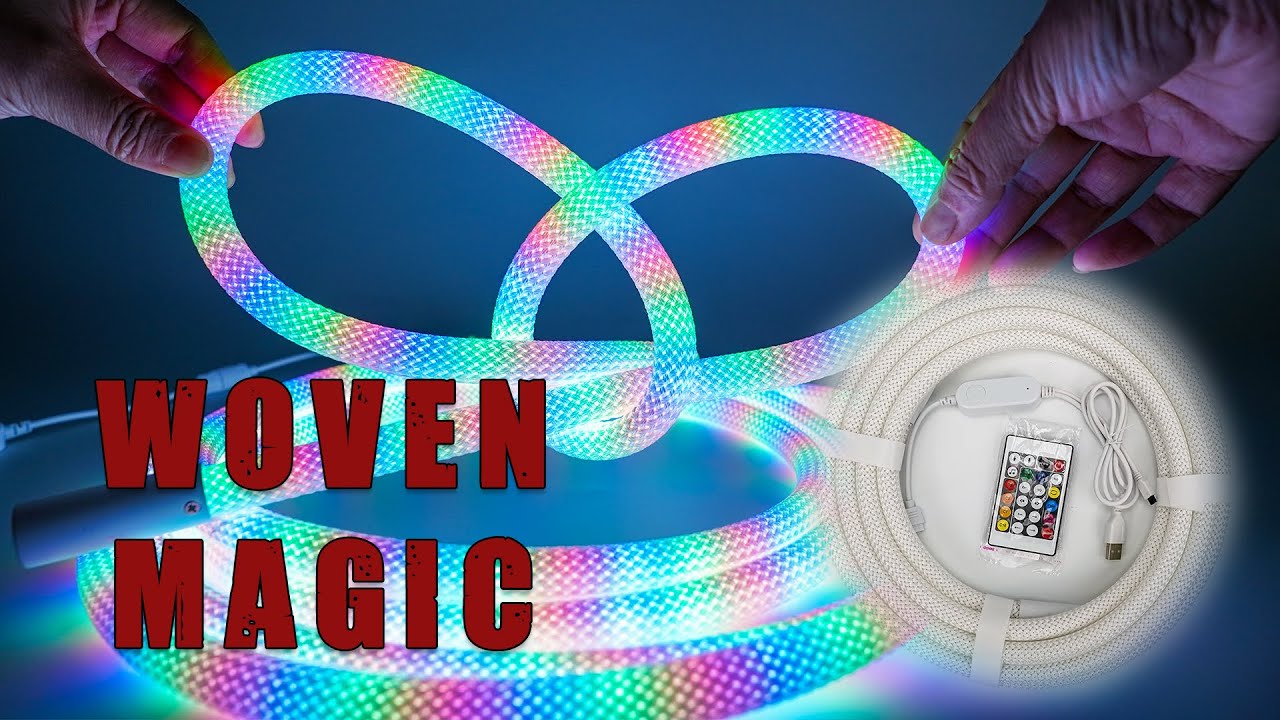 360 degree magic weave RGB light strips - YouTube