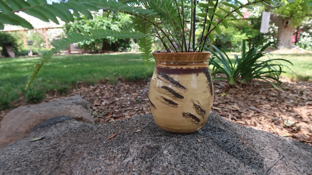 Clay Inlay Attempt - Making and Glazing Pottery - YouTube