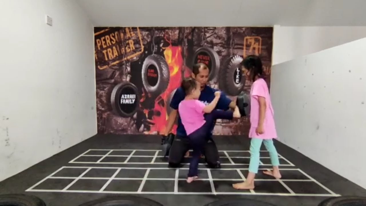 Push Kick Training | Martial Arts Training at Home | Aisyah Routine ...
