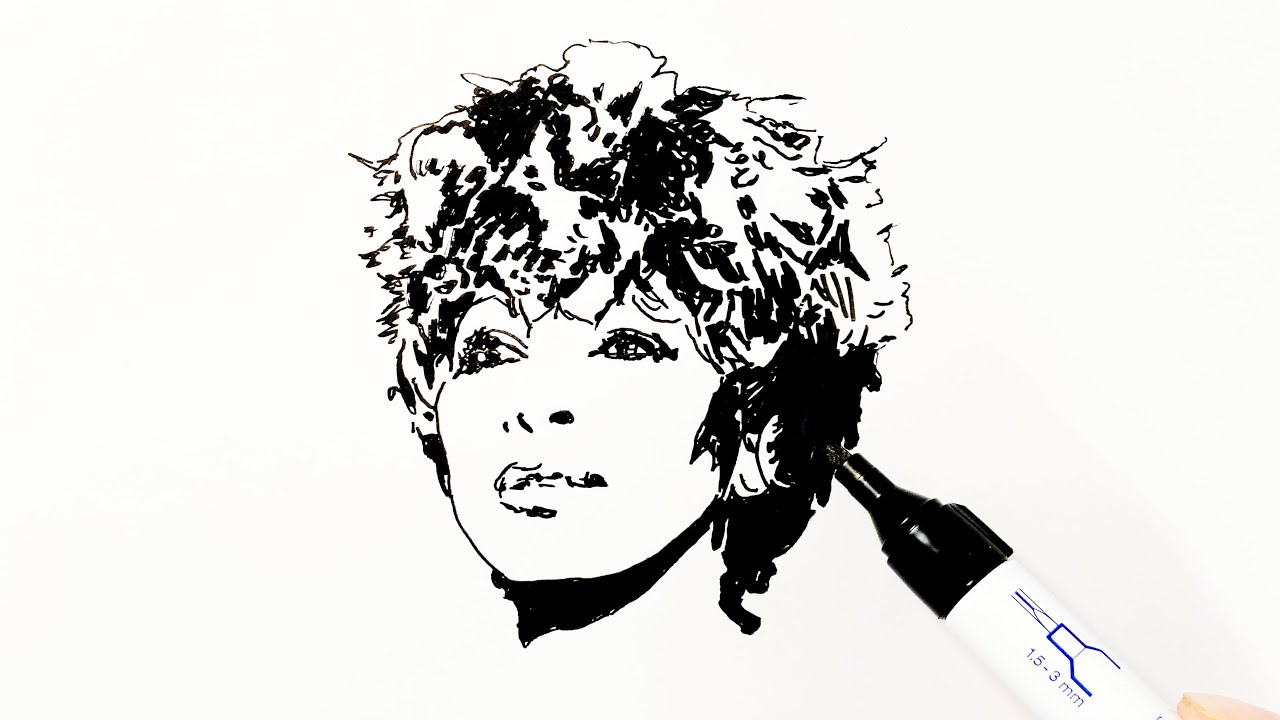 How to Draw Tina Turner - YouTube