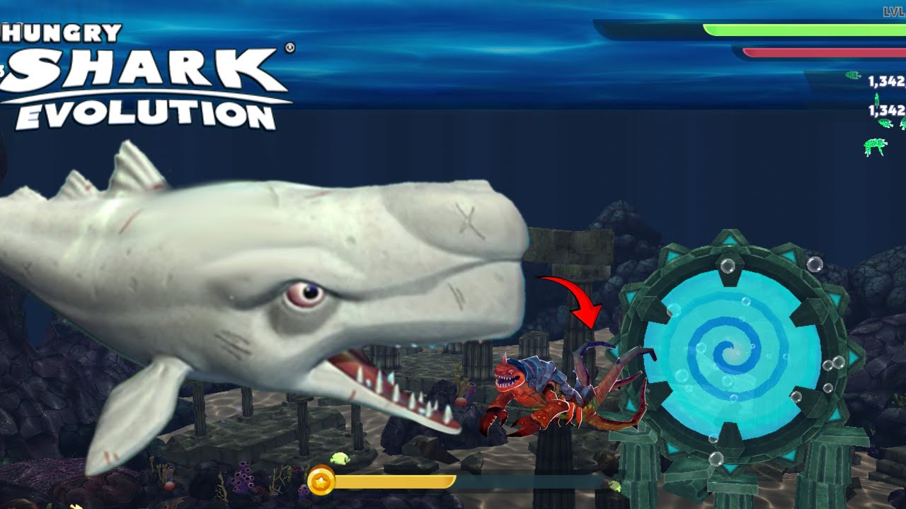 Hungry Shark Evolution - Giant Monster Moby Dick vs All Sharks - Shark ...