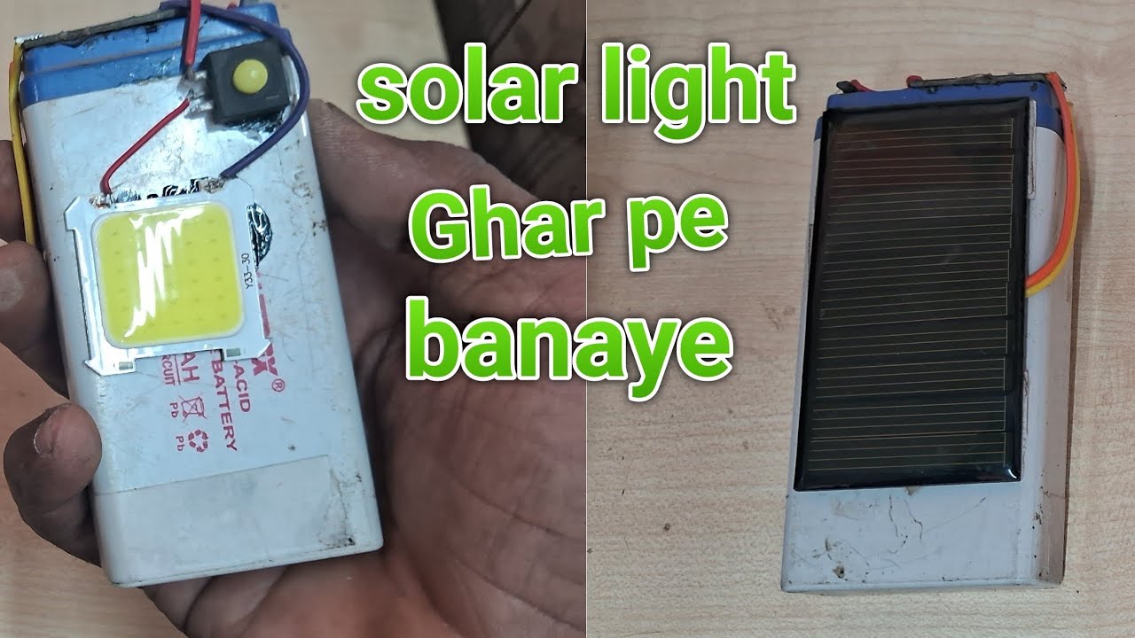 mini solar light make home /led project - YouTube