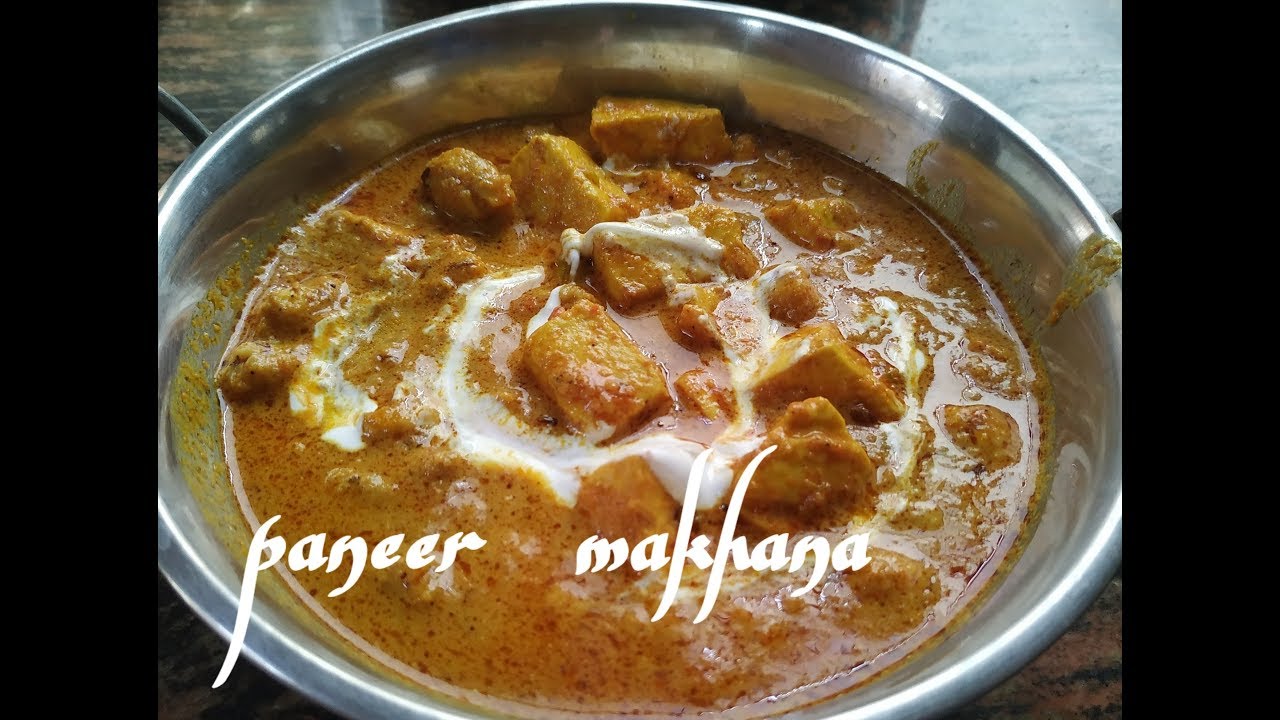 How to make paneer makhana-Quick recipes - YouTube