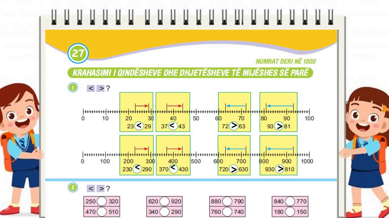 Krahasimi i qindësheve dhe dhjetësheve - YouTube
