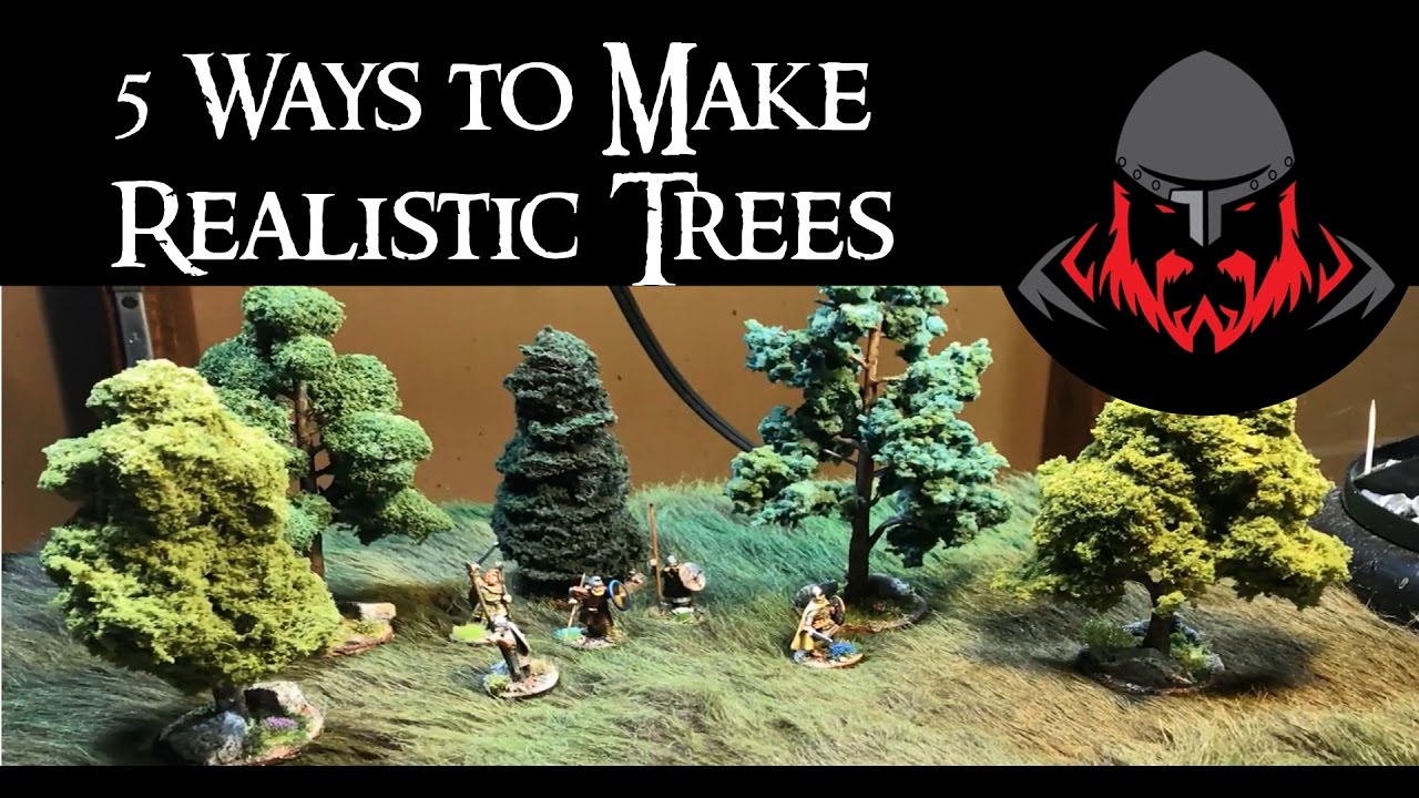 5 Ways to Make Realistic Wargaming Trees - YouTube