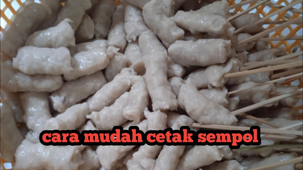 cara cetak sempol/sempolan dengan cepat - YouTube