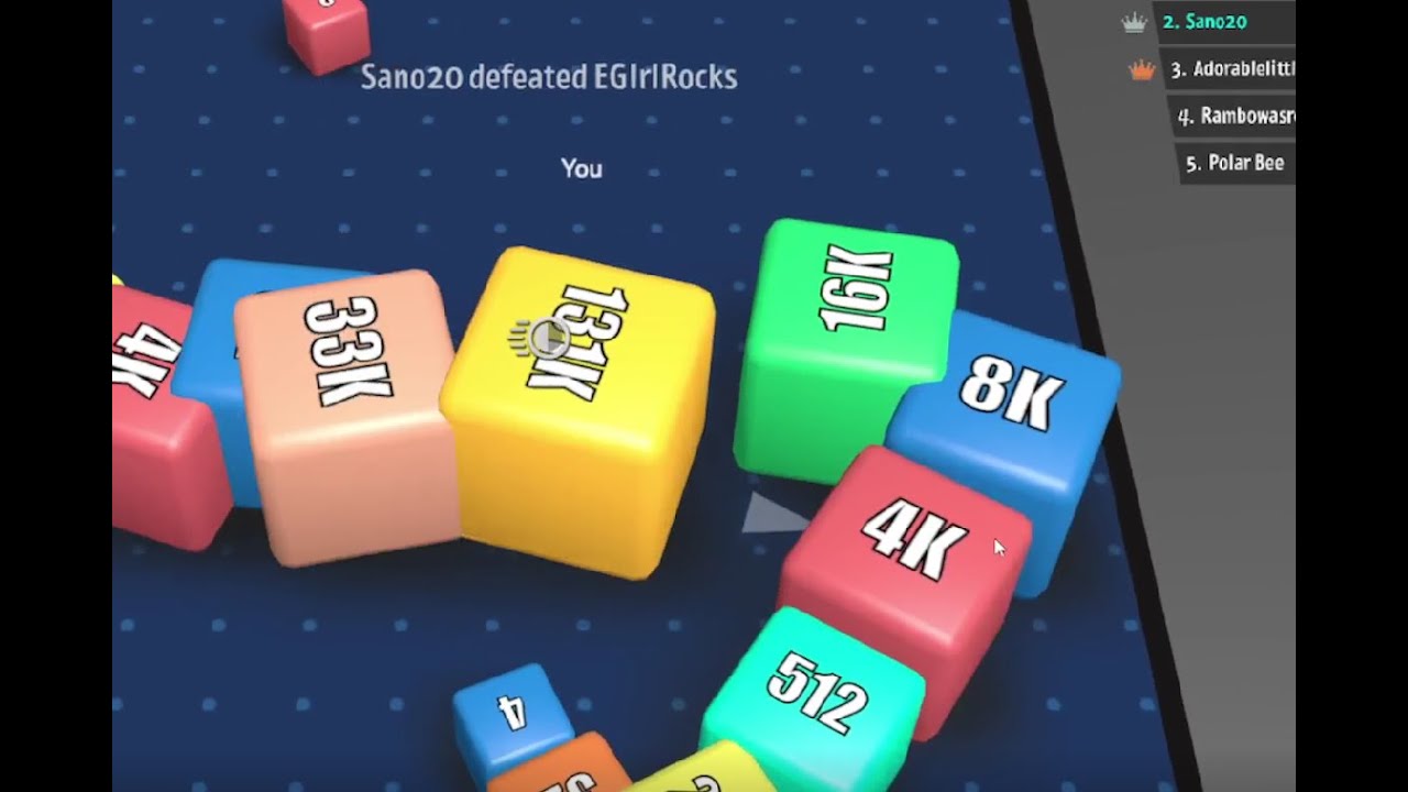 how to play Cubes 2048.io - YouTube