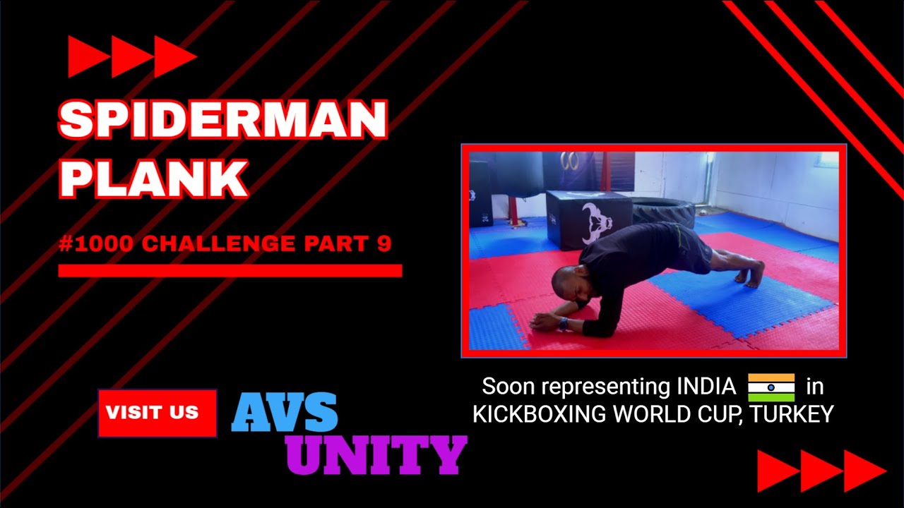 Conquer the 1000 Spiderman Plank Challenge Workout |1000 calories Burned - YouTube