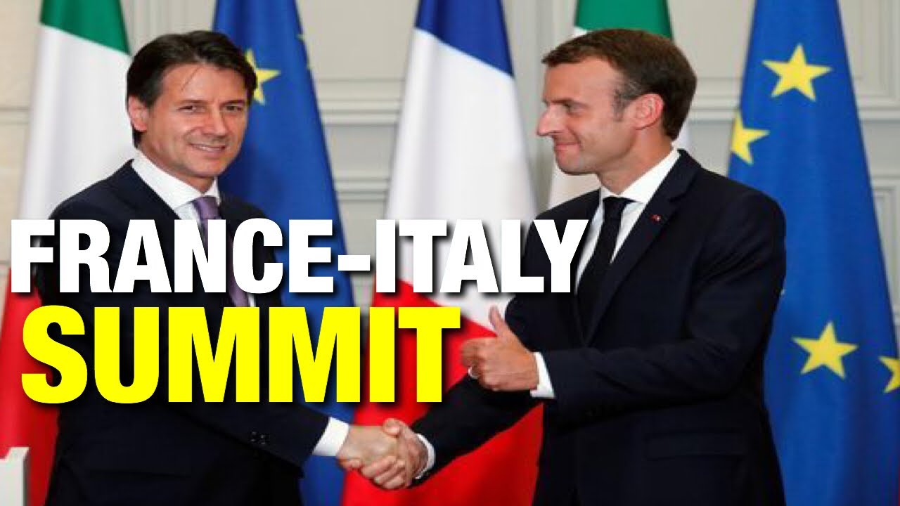FRANCE- ITALY SUMMIT 2020 MACRON AND CONTE ARRIVE IN NAPOLI MACRON ...