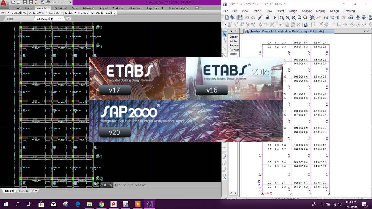 CSI DETAILING V3.1: GENERATE MORE DRAWINGS FROM ETABS OR SAP2000 - YouTube