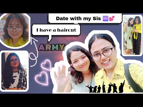 A cute date ❤ vlog on a beautiful day ....... luna cut her hair short 😱😓☺😘