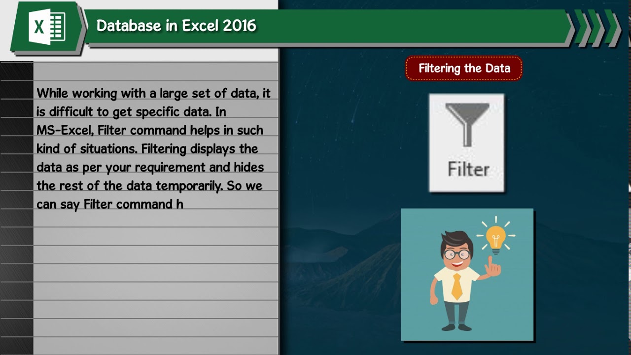 Database In Excel 2016 MS Excel 2016 Smart With Excel 2016 YouTube Database In Excel 2016 MS Excel 2016 Smart With Excel 2016 YouTube
