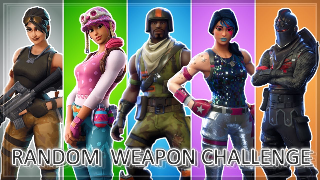 The *RANDOM* WEAPON *SKIN* Challenge In Fortnite Battle Royale! w ...