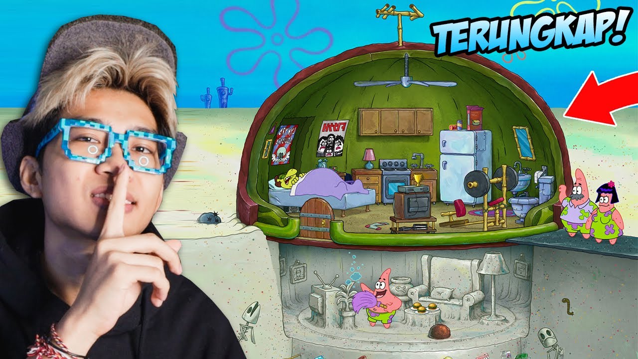 TERUNGKAP SETELAH 10 TAHUN!!! ISI DALAM RUMAH BATU PATRICK! SANGAT ...