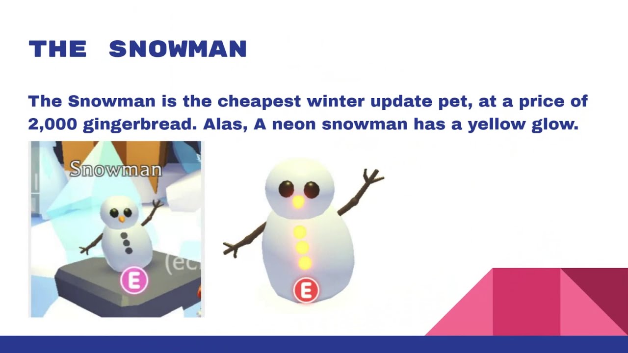 All Adopt Me Winter Pets 2020-2021 - YouTube