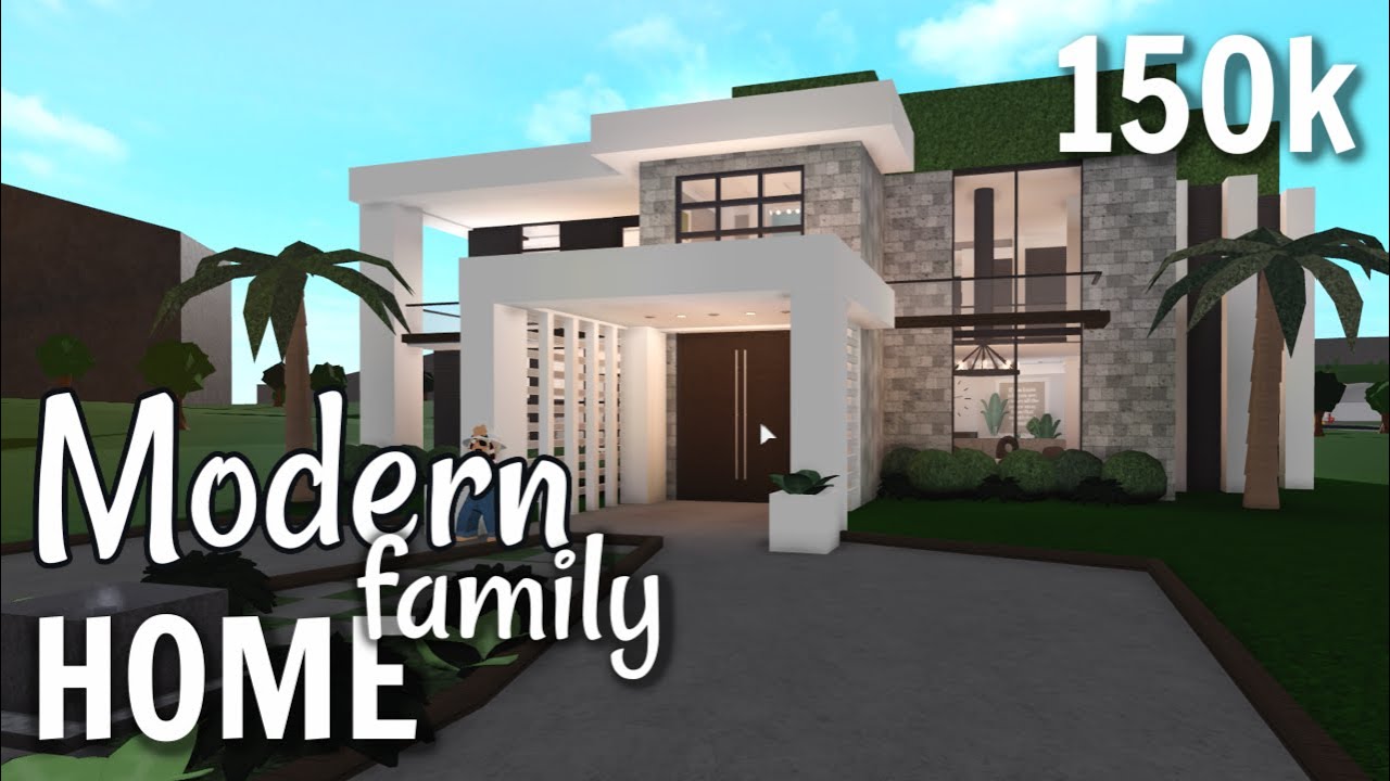 Modern Family Home *150K* || Roblox: Bloxburg - YouTube