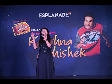 Indian idol finalist Chelsi Behura Singing in Esplanade one Bhubaneswar ...