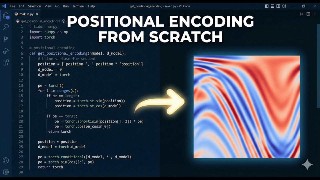 Coding Positional Encoding from Scratch (Python & NumPy Tutorial ...
