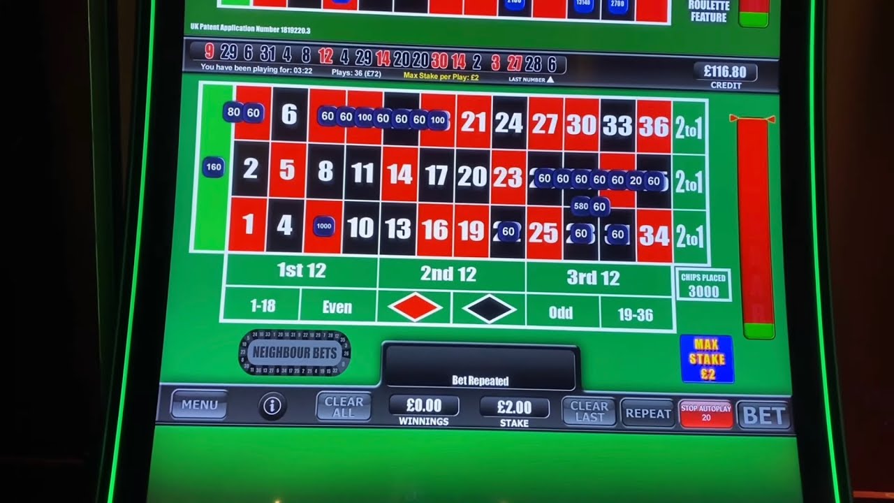 £2 FOBT Arcade Roulette Session - YouTube