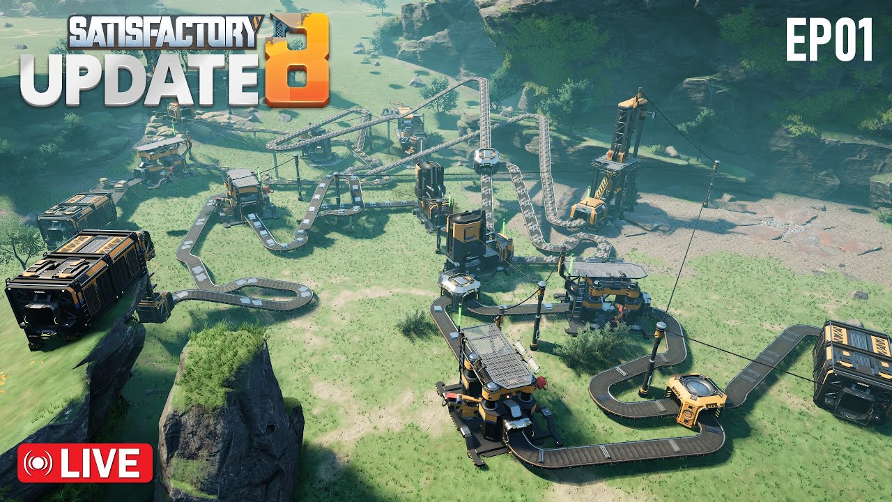 Satisfactory Update 8 EP01 - I'm Starting Fresh (With Spaghetti) - YouTube