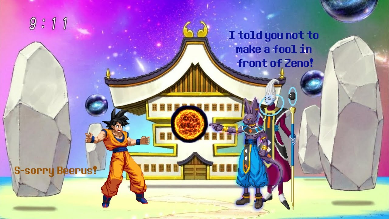 Looks like Goku messed up again... Goku VS Beerus (MUGEN 1.1) - YouTube