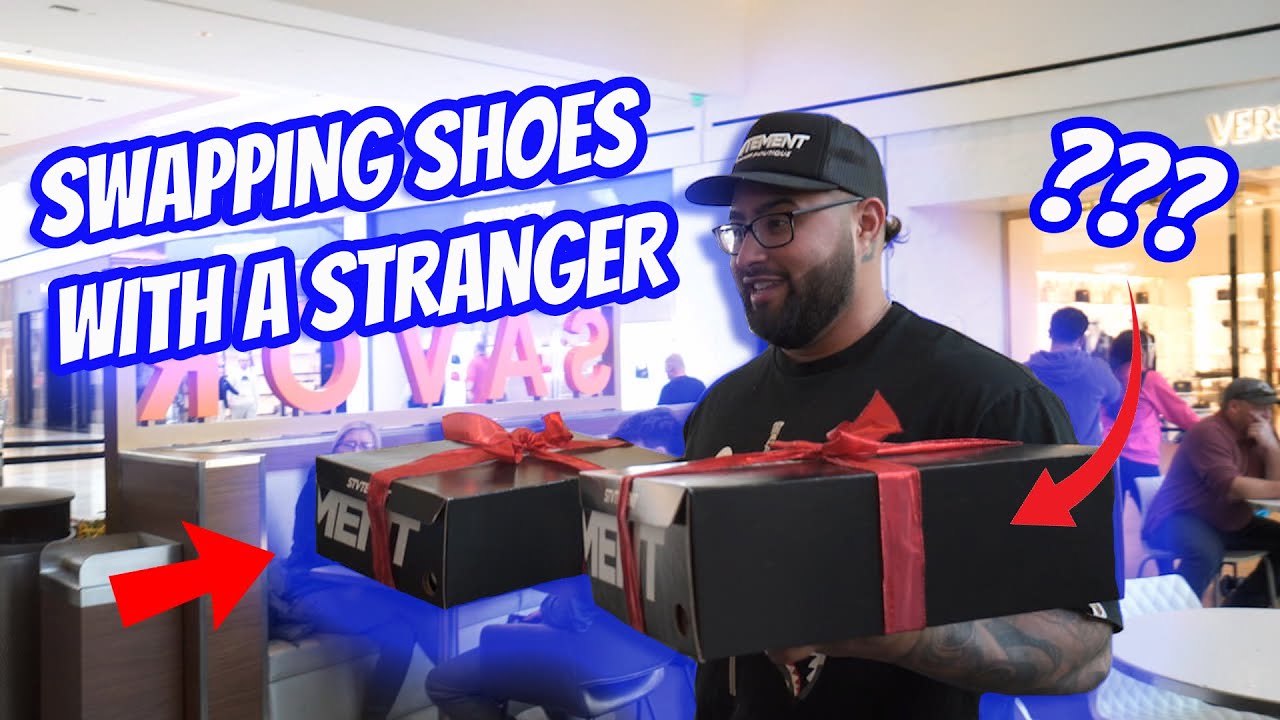 Sneaker Swaping With Strangers In The Mall! - YouTube