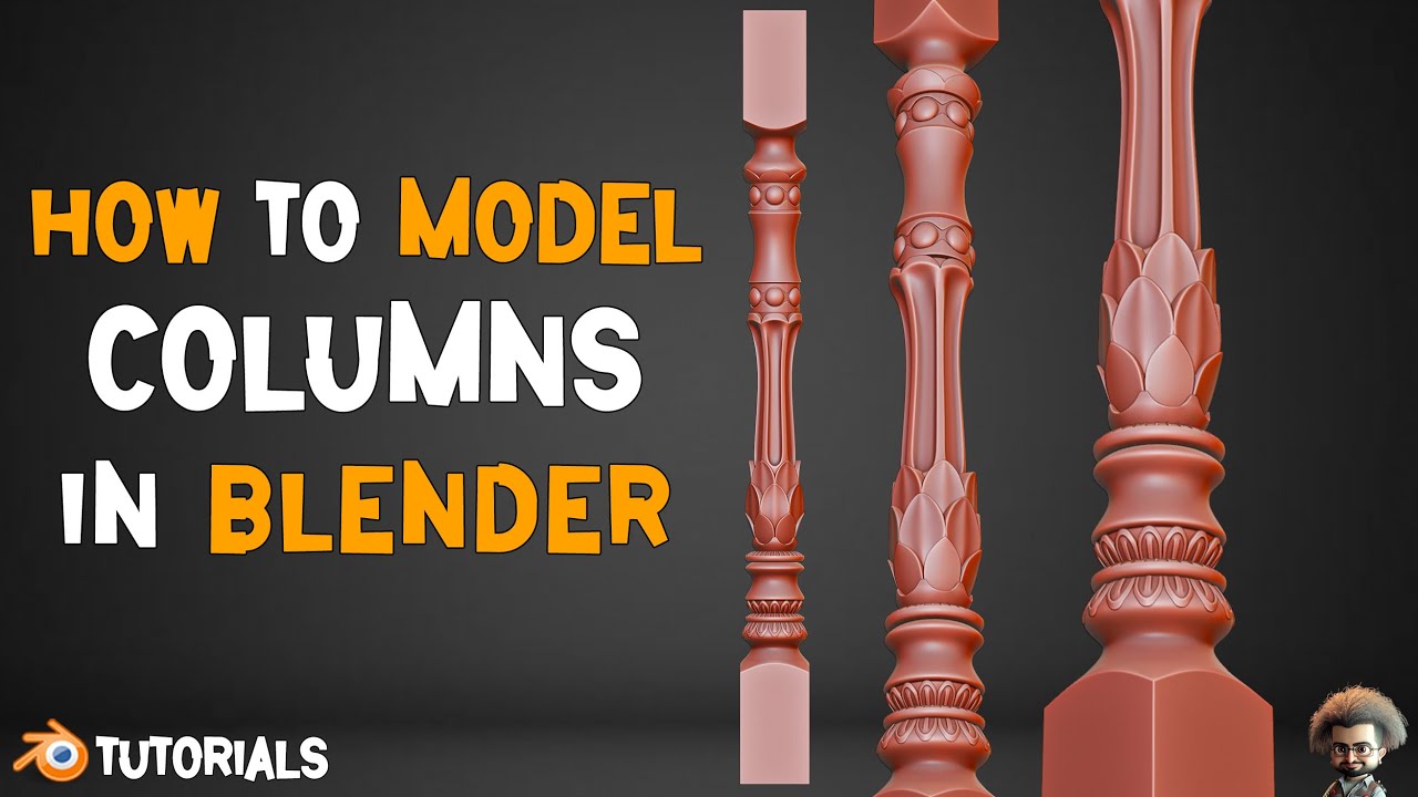 How To Model Columns in Blender - YouTube