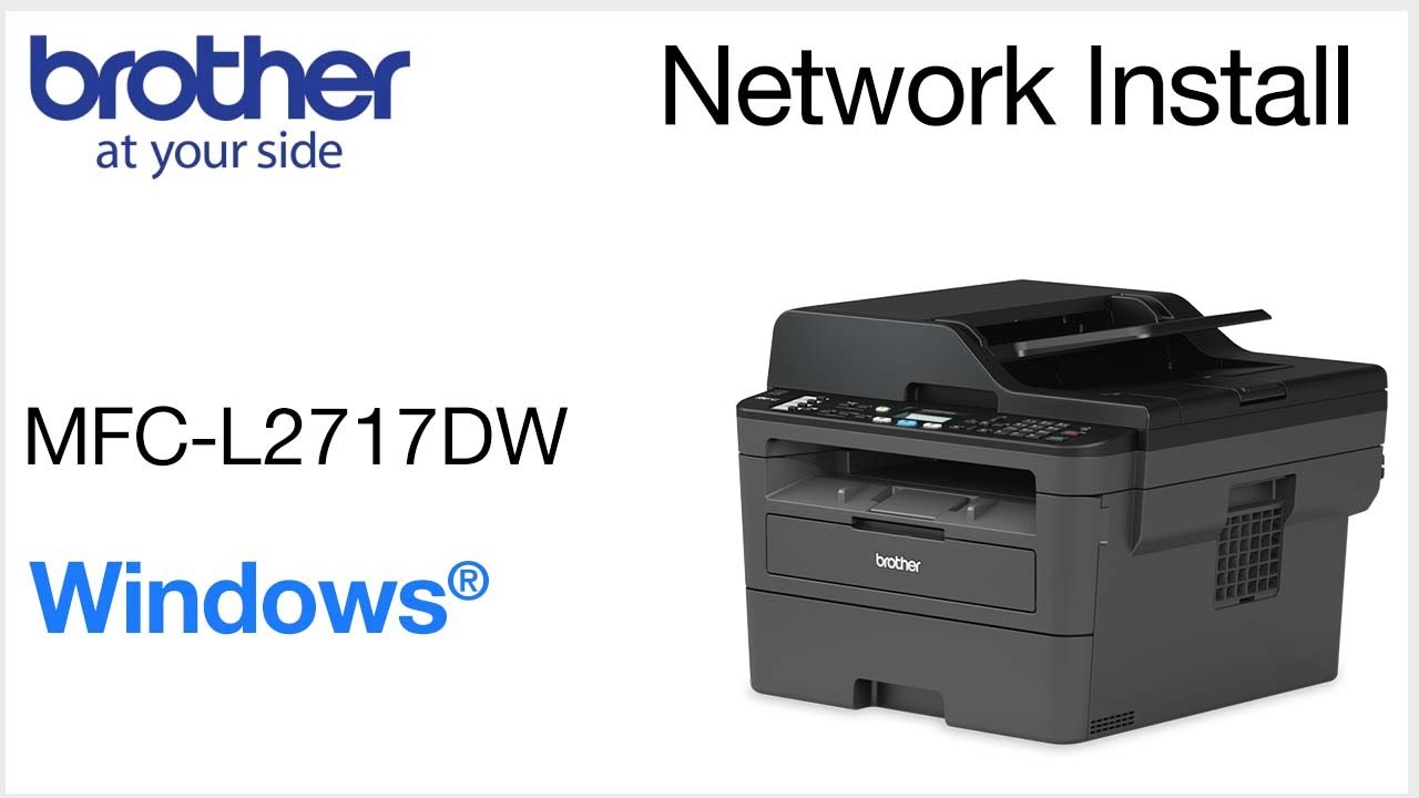 Install MFCL2717DW on a Wired Network - for Windows - YouTube