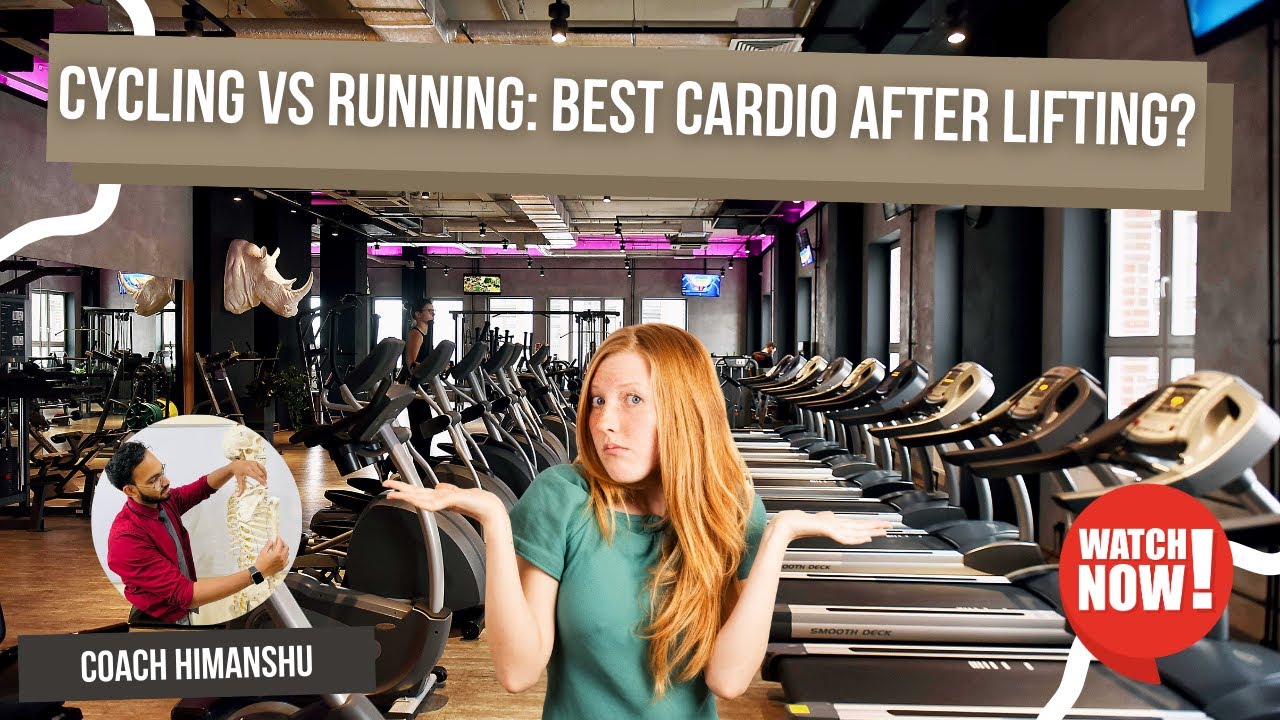 Best Cardio Post Lifting | Cycling VS Running | #coachhimanshu #cycling ...