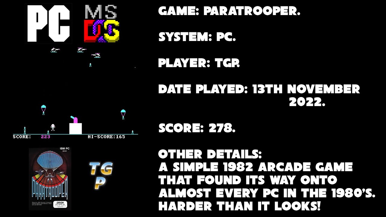 Paratrooper - PC / MS-DOS - 278 points. - YouTube