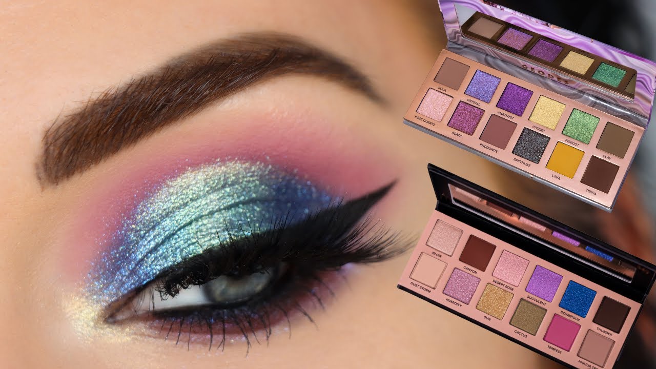 Whats Up Beauty Desert Monsoon + Geodes Palette | Colorful Eyeshadow ...
