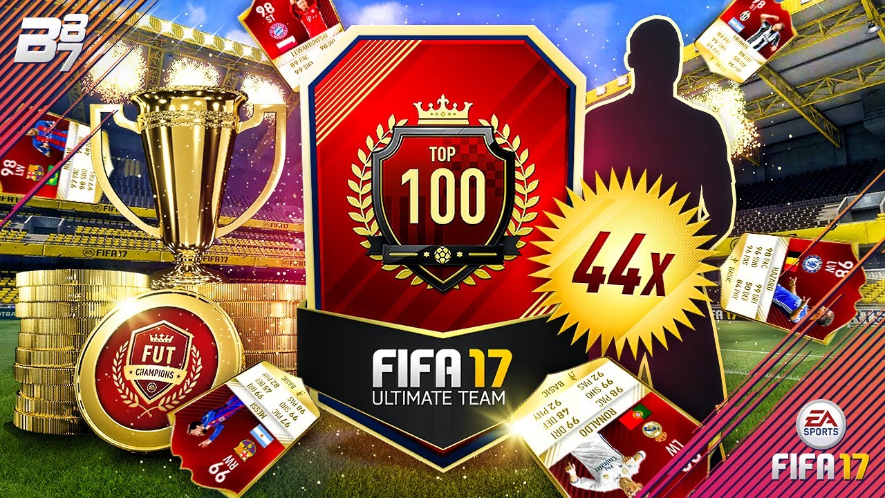 44 RED TOTS AND A LEGEND IN A PACK! FUT CHAMPIONS REWARDS! | FIFA 17 ...