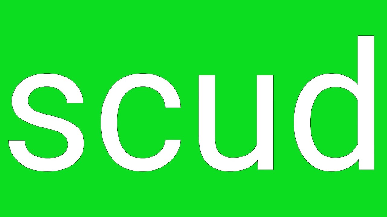 Scud Definition & Meaning - YouTube