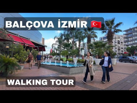 Explore İzmir's Balçova — Autumn Street Walk (4K) 🇹🇷