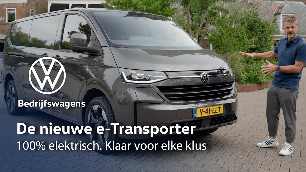 Dit is de nieuwe e-Transporter! 100% elektrisch. Klaar voor elke klus ...