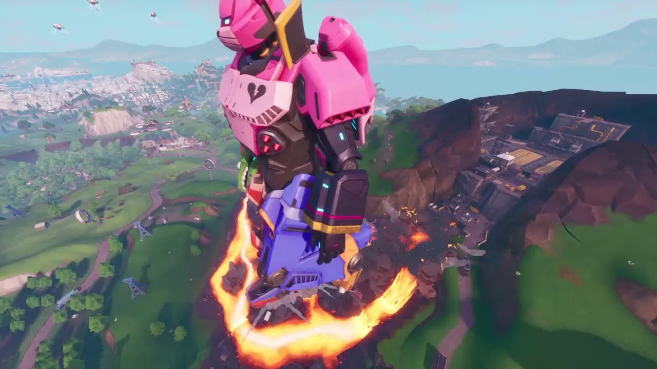 Fortnite Mech.VS.Monster event different perspective - YouTube