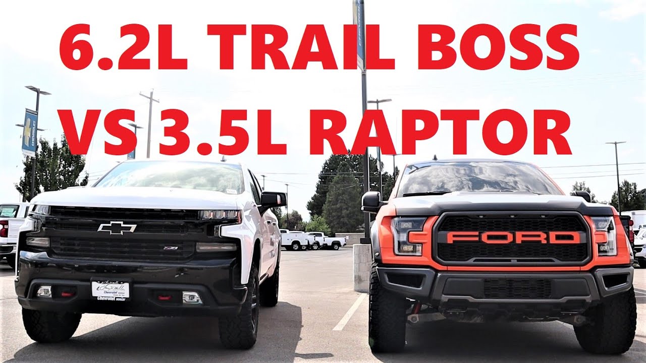 2020 Ford Raptor Vs 2020 Chevy Trail Boss 6.2L: Is The Raptor $15,000 ...