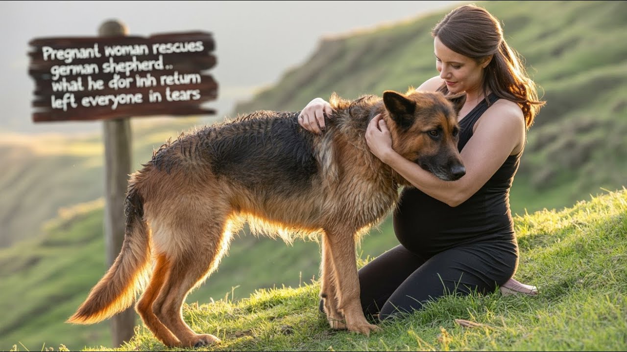 Pregnant Woman Rescues Dying German Shepherd — What He Did for Her in ...