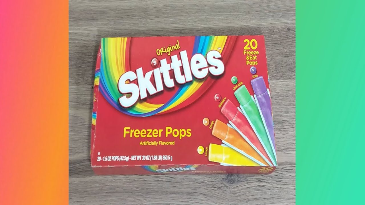 Skittles Freezer Pops Taste Test Review 2023 - YouTube