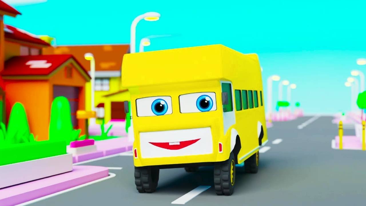 Wheels On The Bus Go Round and Round | Popular Nursery Rhyme | Pilli Go ...