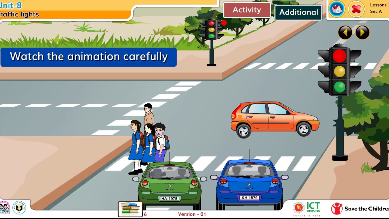 Unit 8 Traffic light lesson 1-2 - YouTube