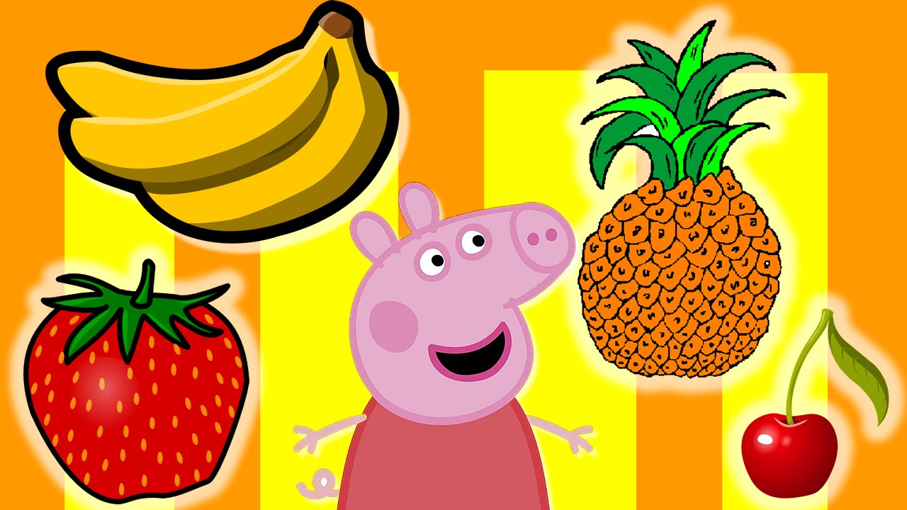 Aprenda o Nome das Frutas com Peppa Pig em Português - YouTube