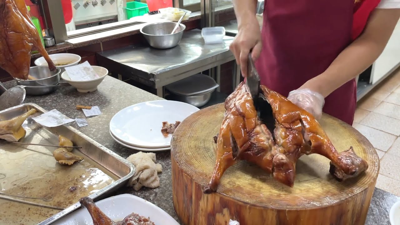 Freshly baked roast goose, steaming hot and attractive in color, must ...